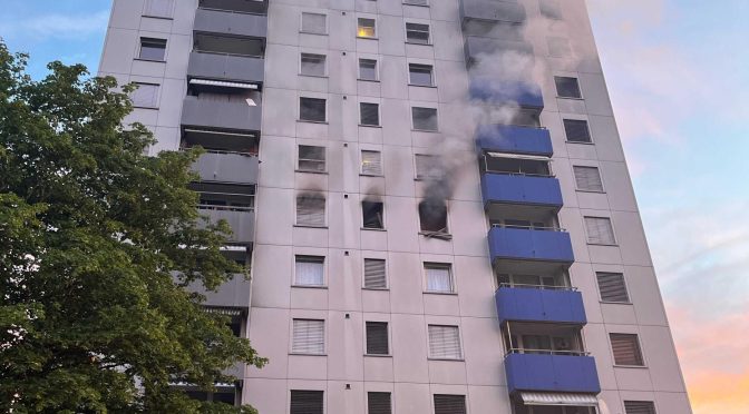 Solothurn SO: Brand im 6. Stock – 2 ins Spital
